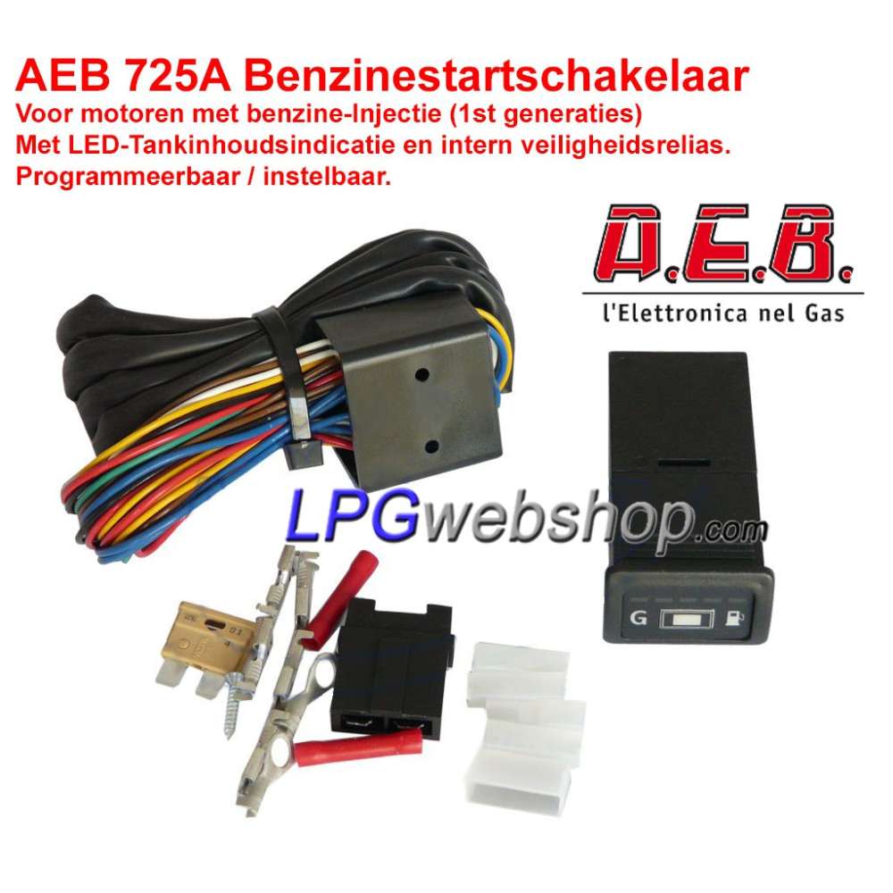 Gas switch AEB725A with petrol cranking - Level indication and Safety ...