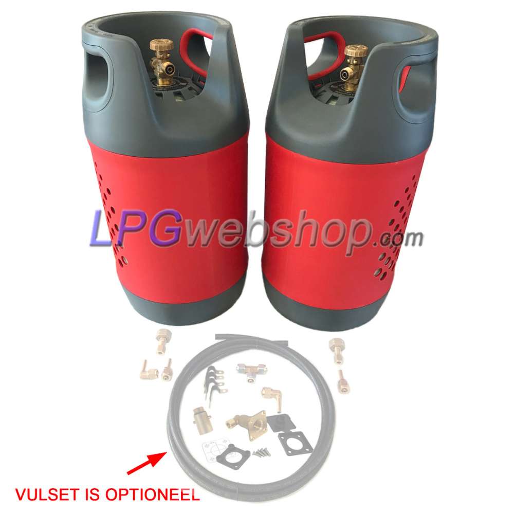 LPG Gasflessen Hervulbaar Stalen - Kunststof - Aluminium Lichtgewicht ...